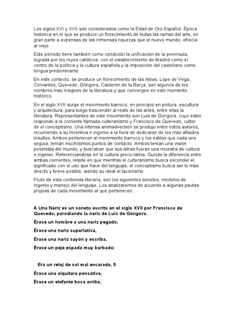Góngora Vs Quevedo-1 | PDF | Barroco | Sonetos
