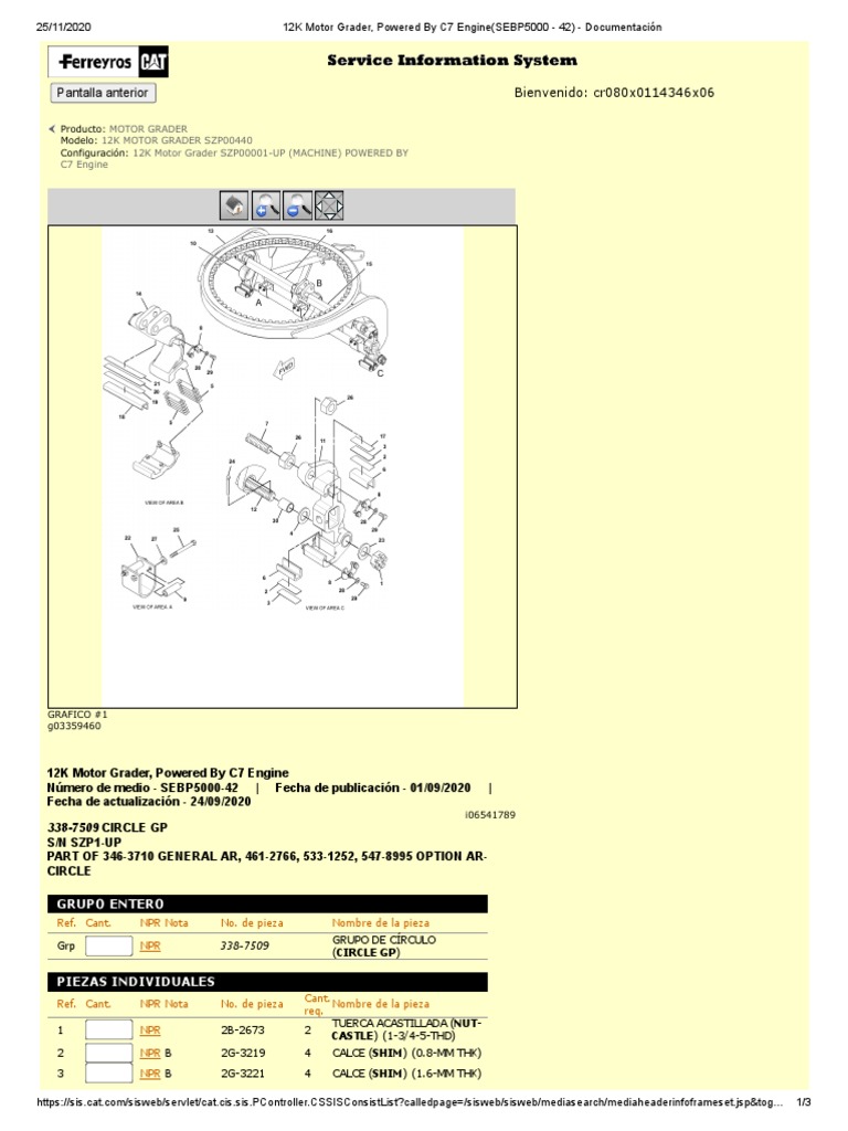 12K Motor Grader, Powered by C7 Engine (SEBP5000 - 42) - Tornamesa | PDF | Business