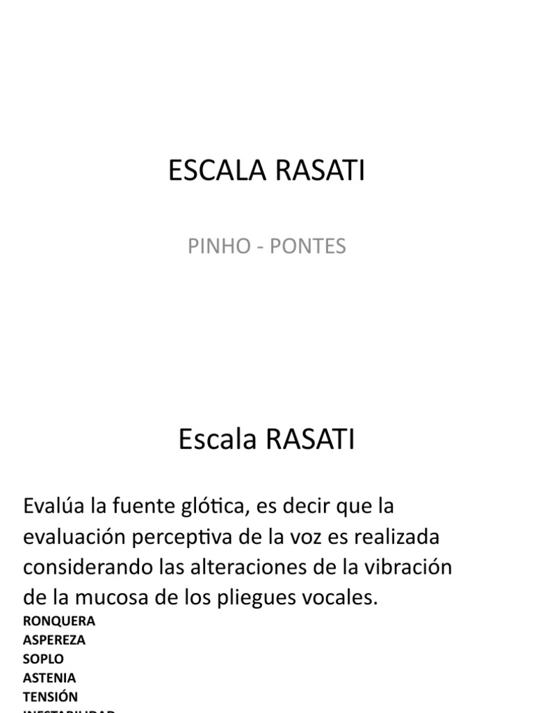 Escala Rasati | PDF