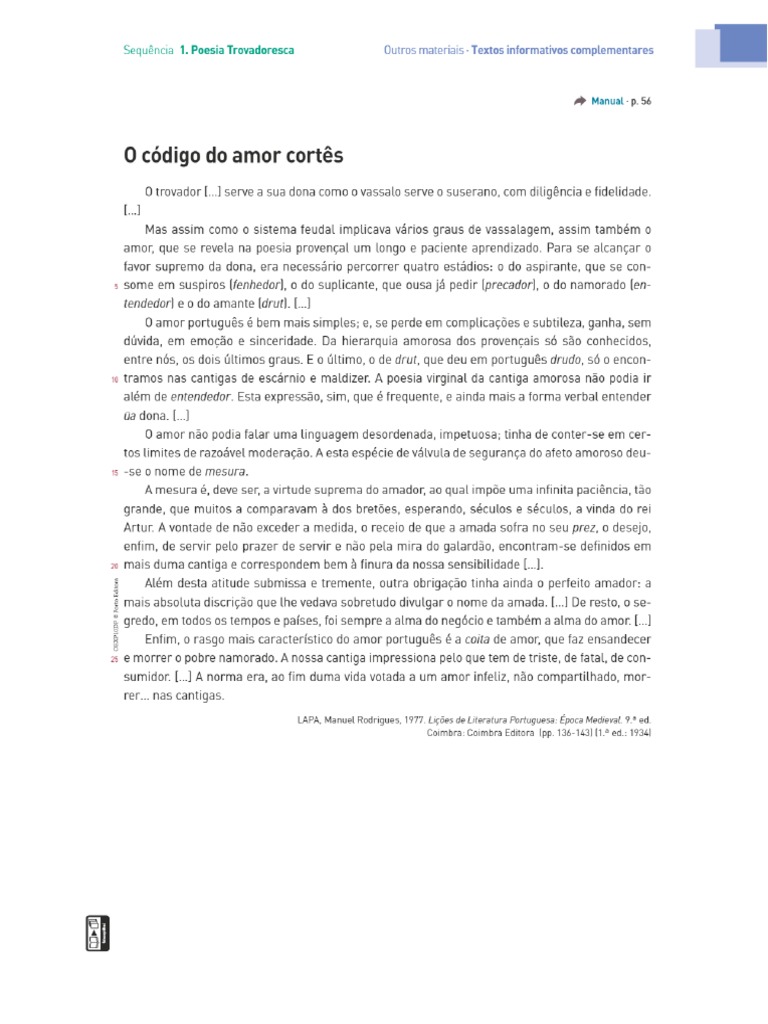 O Código Do Amor Cortês | PDF