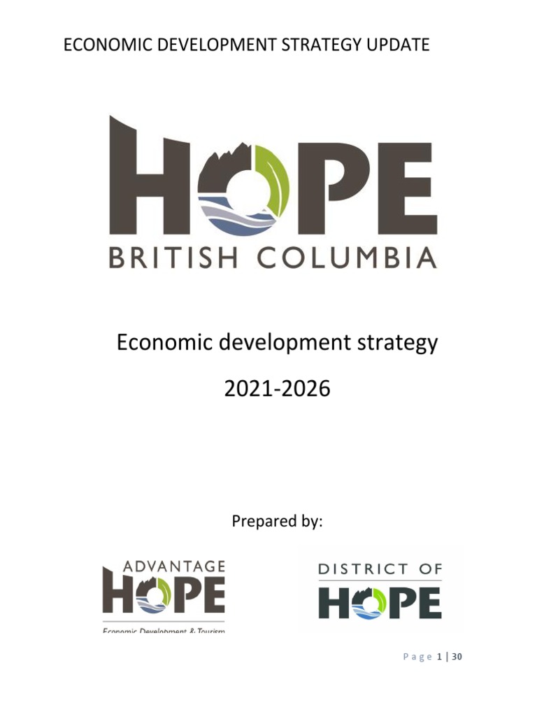 Hope Economic Strategy 2021-2026 | PDF | Workforce Development ...