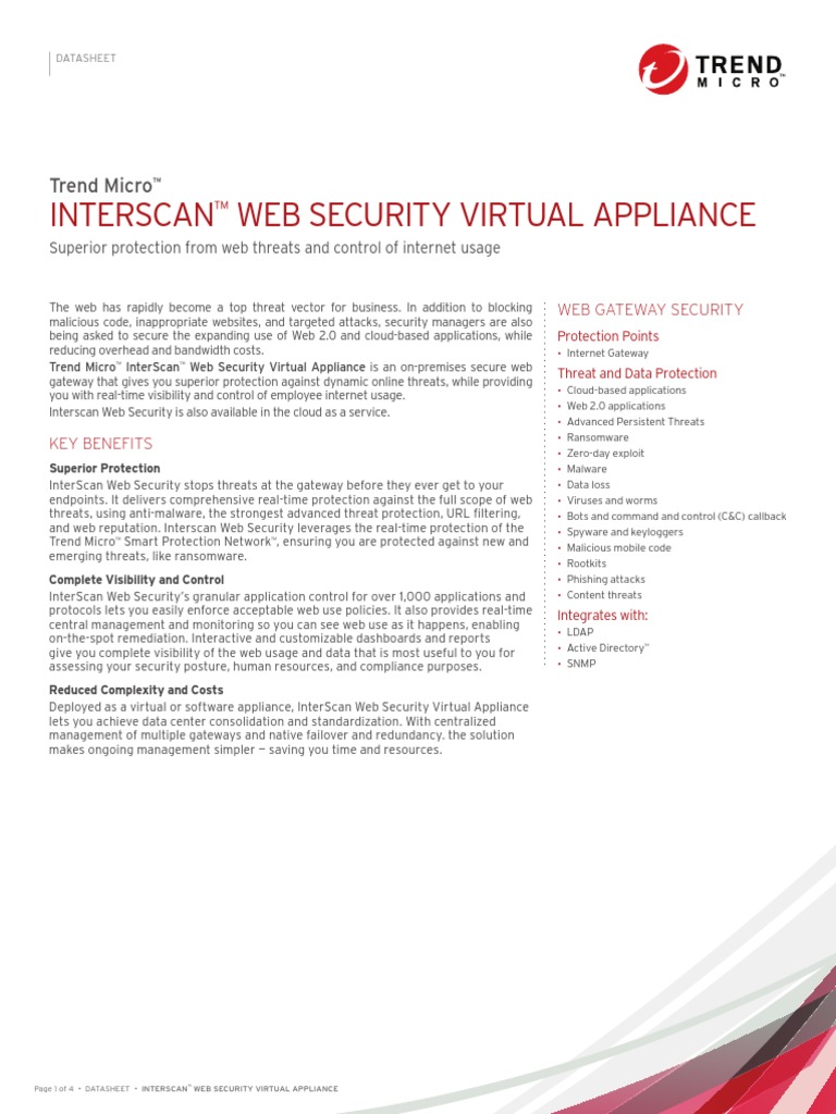 Interscan Web Security Virtual Appliance: Trend Micro | PDF | Malware ...