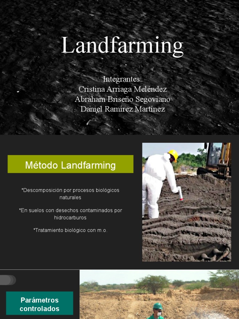 Landfarming | PDF | Contaminación | Tecnología Ambiental