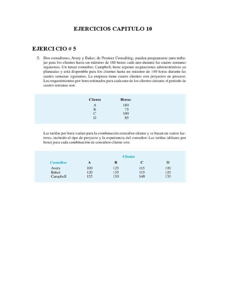 Ejercicios de Programacion Entera | PDF Ejercicios de Programacion Entera | PDF