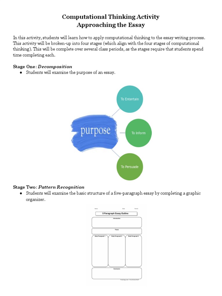 Computational Thinking Activity | PDF