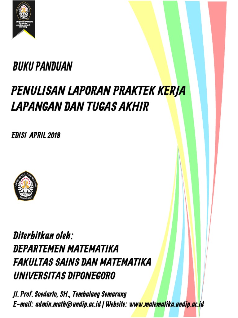 Buku Panduan Penulisan TA-PKL Mat Undip Edisi April 2018 PDF | PDF