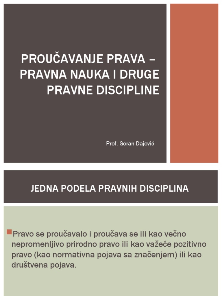 Proucavanje Prava | PDF