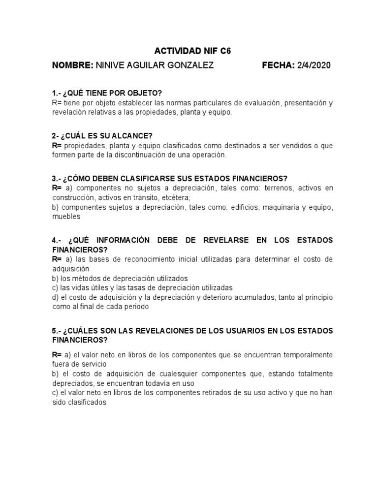 Act. Nif C6 | PDF