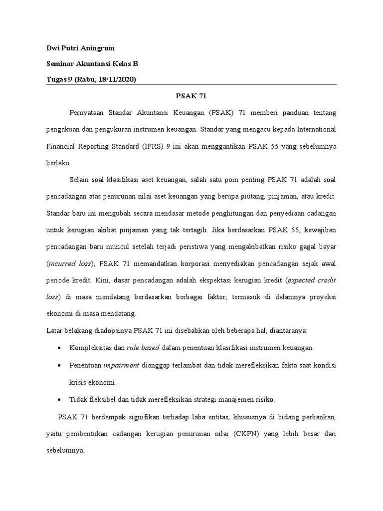 Rangkuman PSAK 71 | PDF
