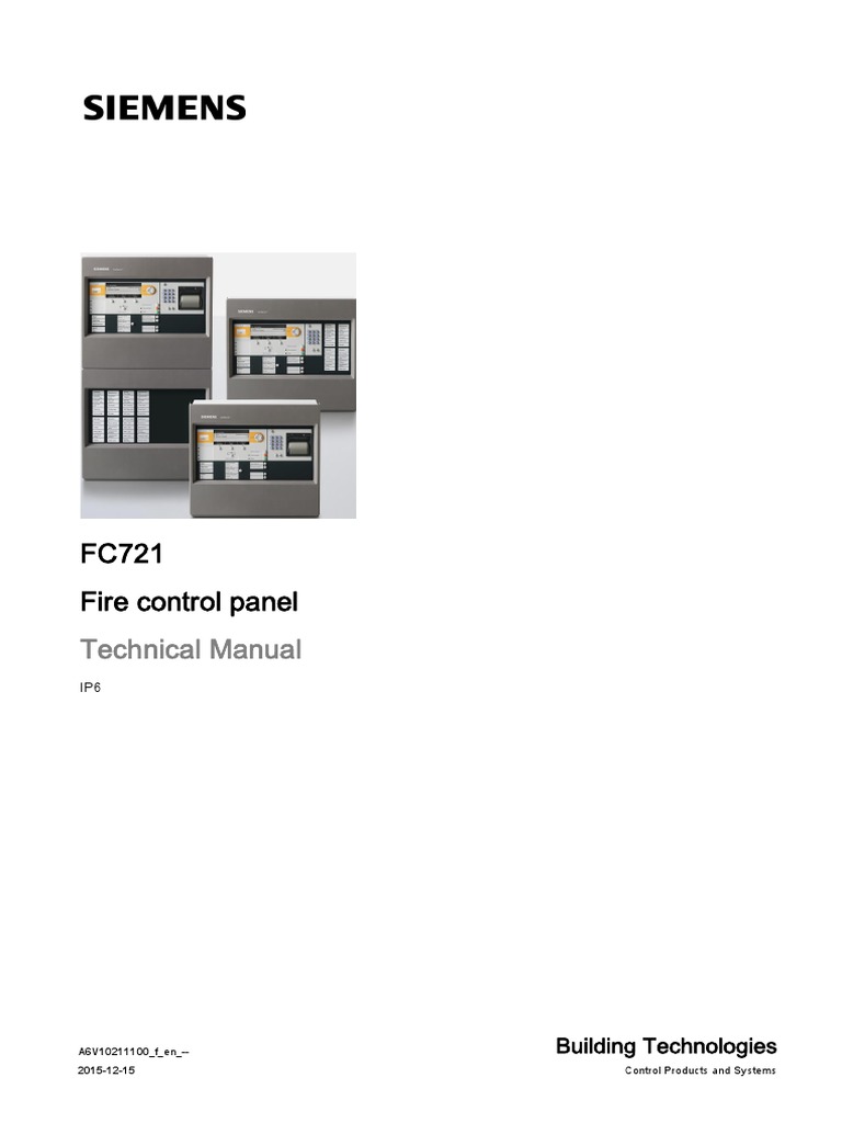 FC721 Fire Control Panel: Technical Manual | PDF | Search Engine ...