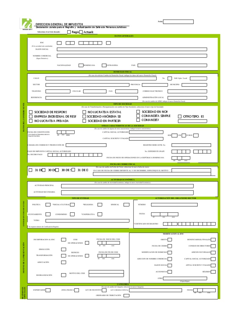 Formulario de Impuesto Internos RC-02 | PDF | Economias | Gobierno