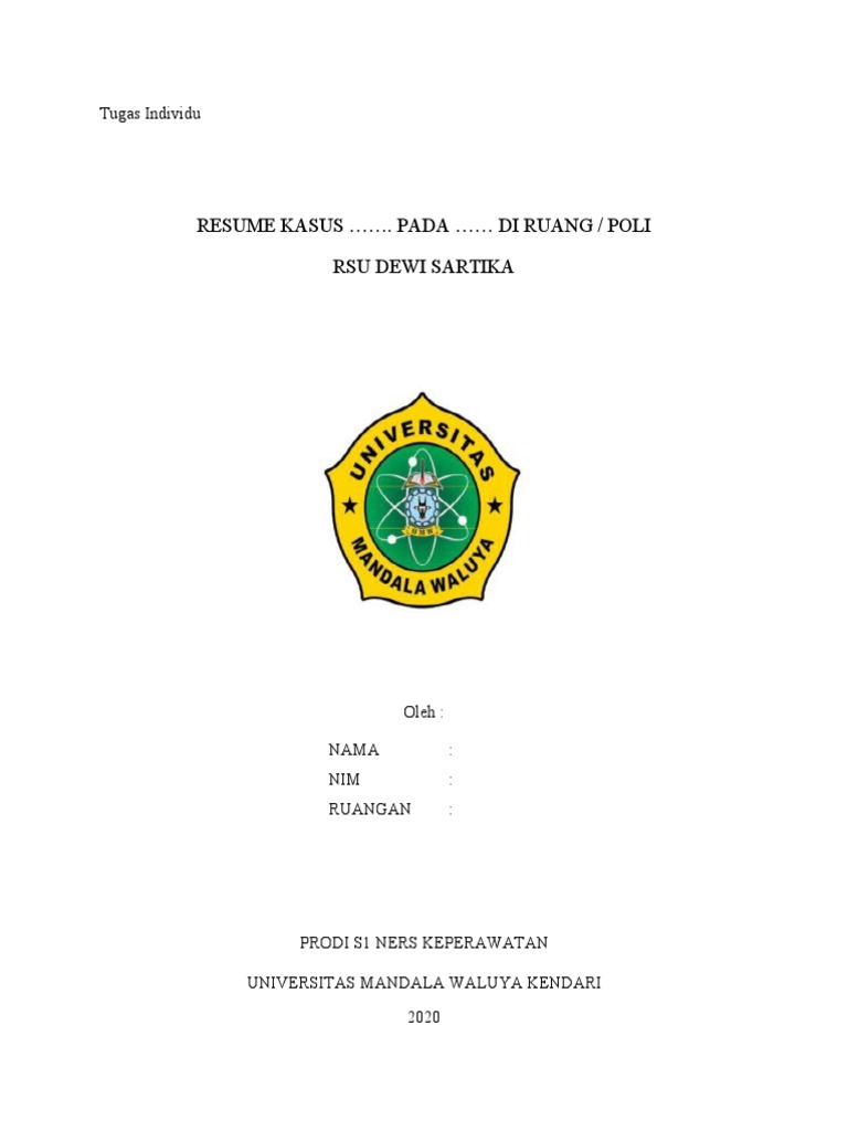 Sampul Depan Resume | PDF
