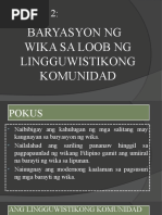50 Halimbawa NG Salitang Kolokyal | PDF