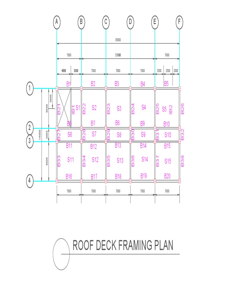 Roof Deck Framing Plan Overview | PDF
