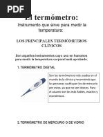 Tipos de Termómetros | PDF