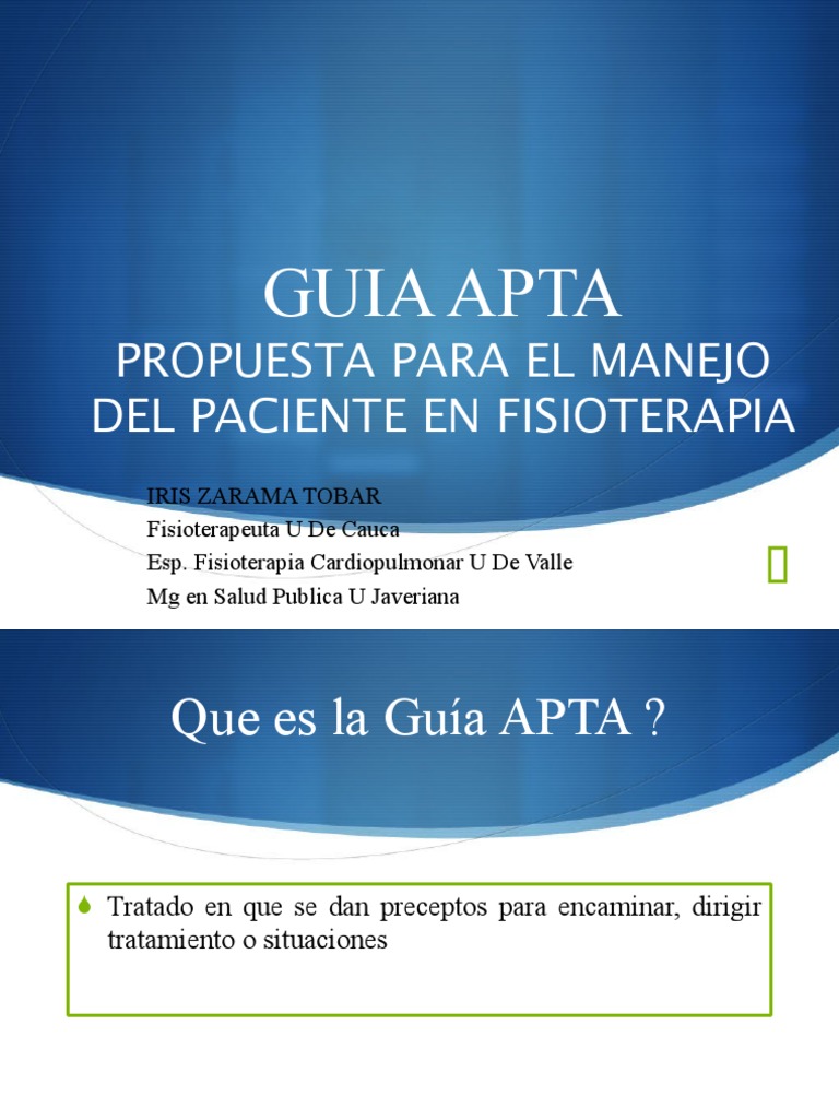 Apta 2.0 | PDF | Medición | Diagnostico medico