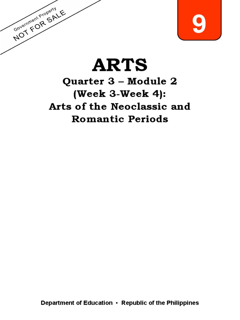 Arts - Module - 2 Quarter 3 - Week3-Week4 | PDF | Romanticism | Philippines