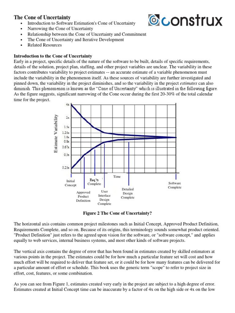The Cone of Uncertainty | PDF