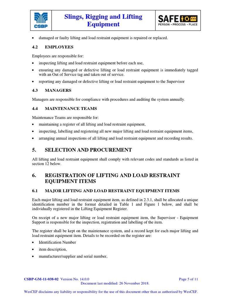 Slings-Rigging-and-Lifting-Equipment - 1 - 5 | PDF
