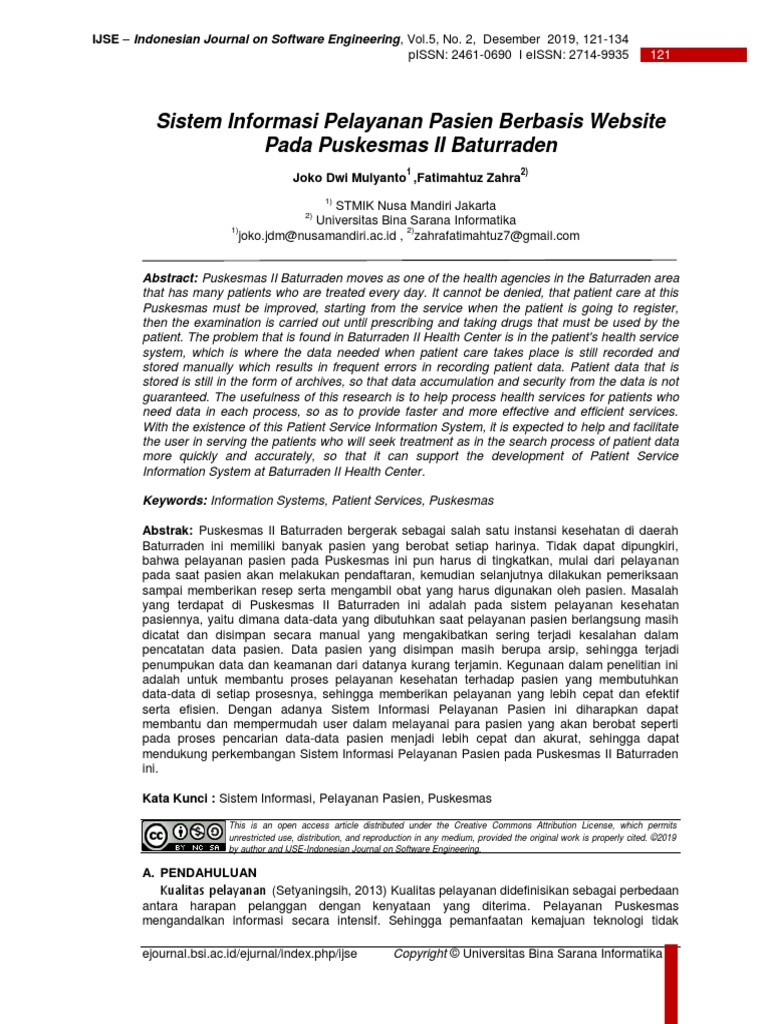 Sistem Informasi Pelayanan Pasien Berbasis Website | Download Free PDF | Web Server | Internet & Web