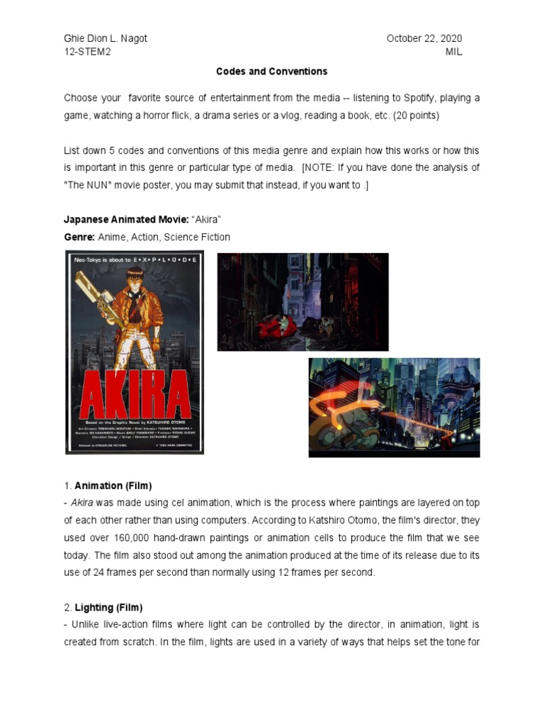 MIL Codes and Conventions | PDF | Animation | Entertainment (General)