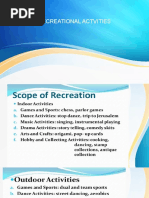 Active and Passive Recreational Activities | PDF | Physical Fitness ...