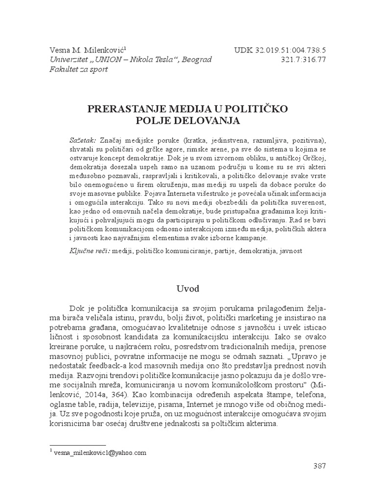 Vesna Milenkovic | PDF