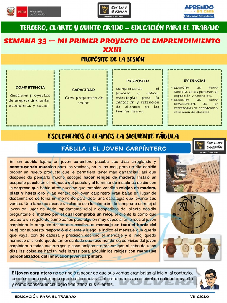 Ept 3° 4° 5° - Sem. 33 - Edy Guzmán Castillón | PDF | Publicidad ...