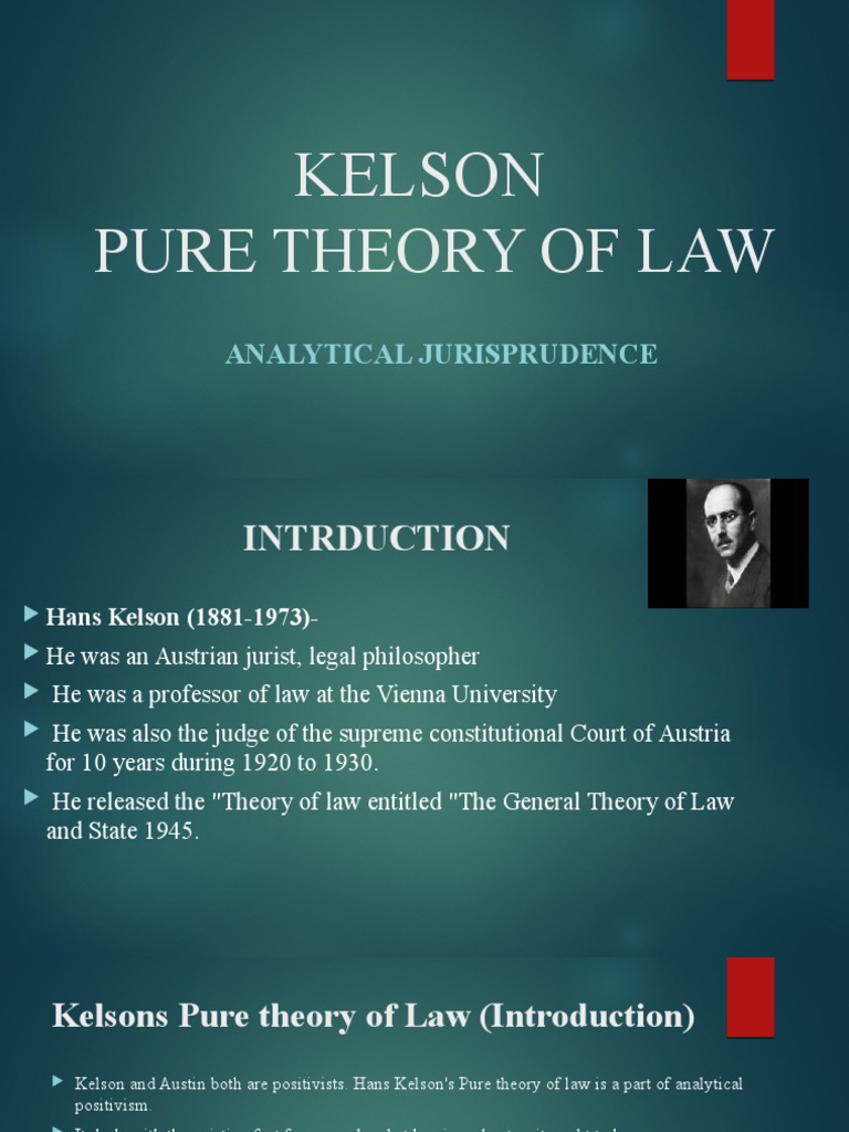 KELSON PURE THEORY OF LAW (Autosaved) | PDF | Jurisprudence | Political ...