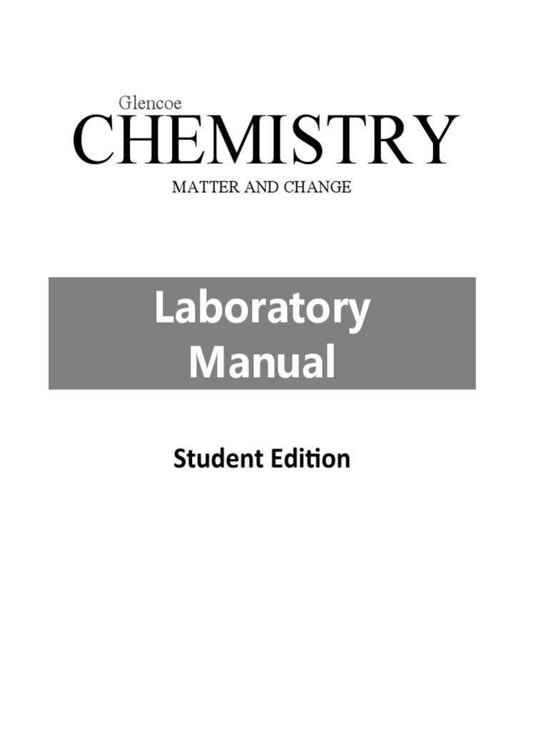 Chemistry: Laboratory Manual | PDF | Chemical Compounds | Stoichiometry