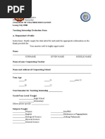 Letter To DepEd Teaching Internship | PDF