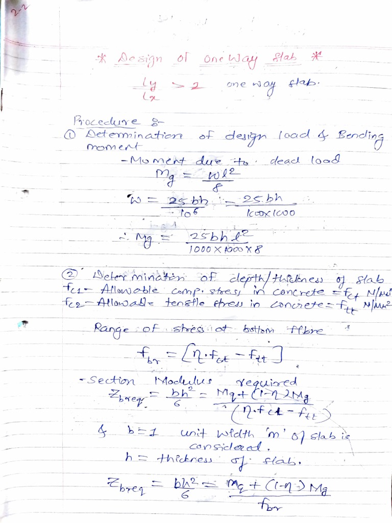 Design of PSC Oneway and Twoway Slab | PDF