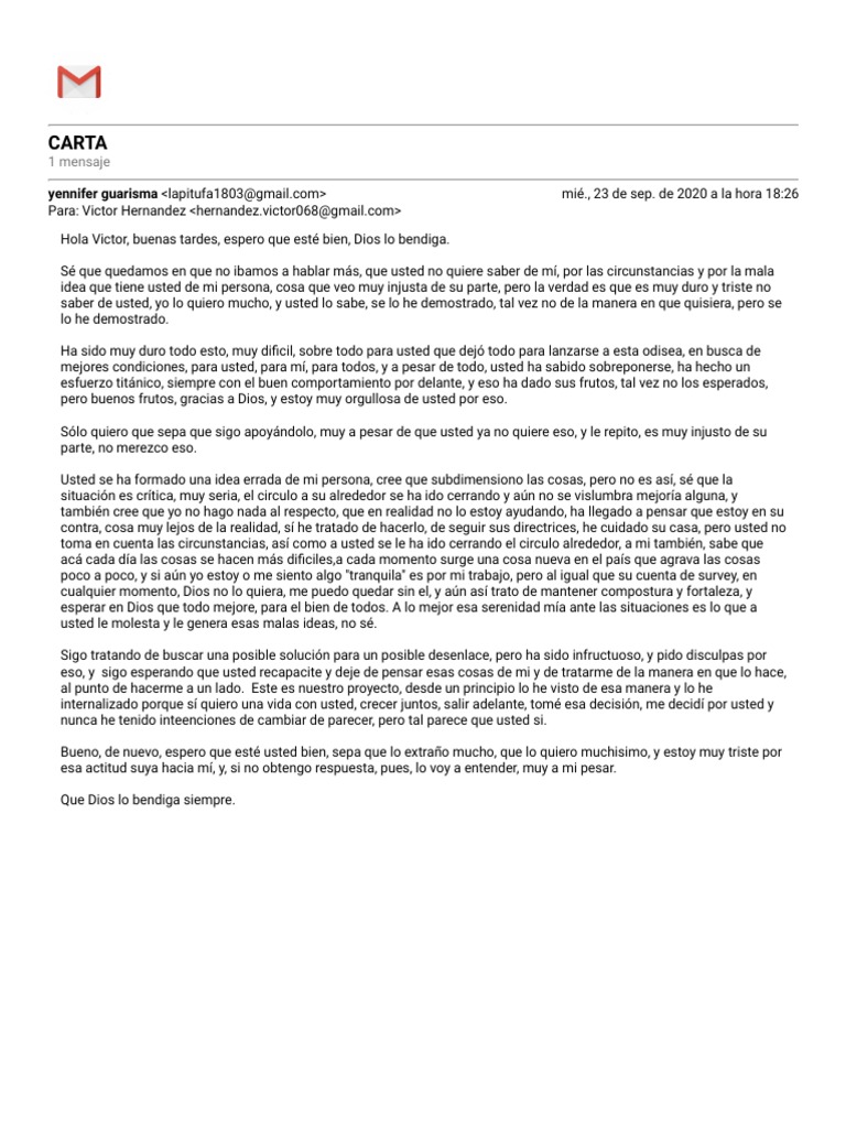 Gmail - CARTA | PDF
