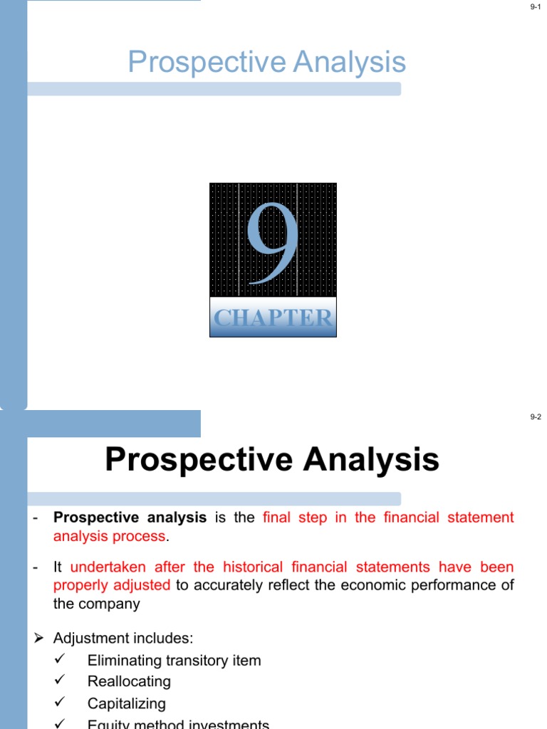 Chap 9 Prospective Analysis Pdf Pdf Retained Earnings Expense