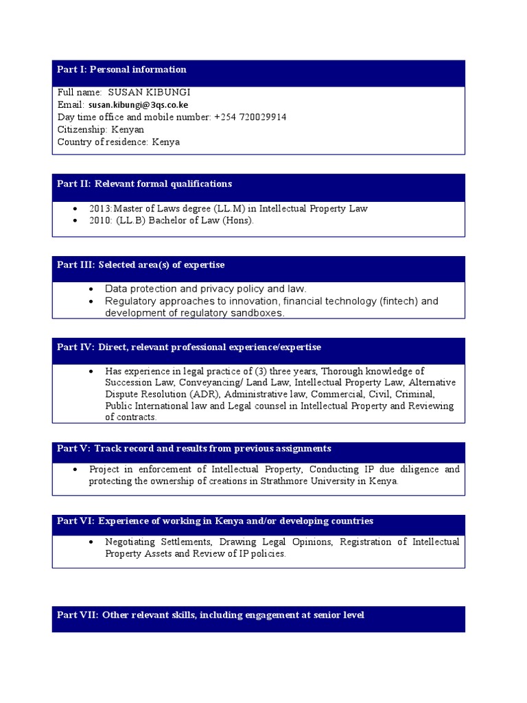 Susan CV | PDF