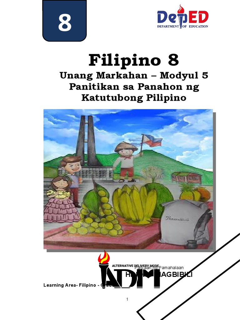 Filipino8 Q1 Mod5 Pananaliksik v3 | PDF Filipino8 Q1 Mod5 Pananaliksik v3 | PDF