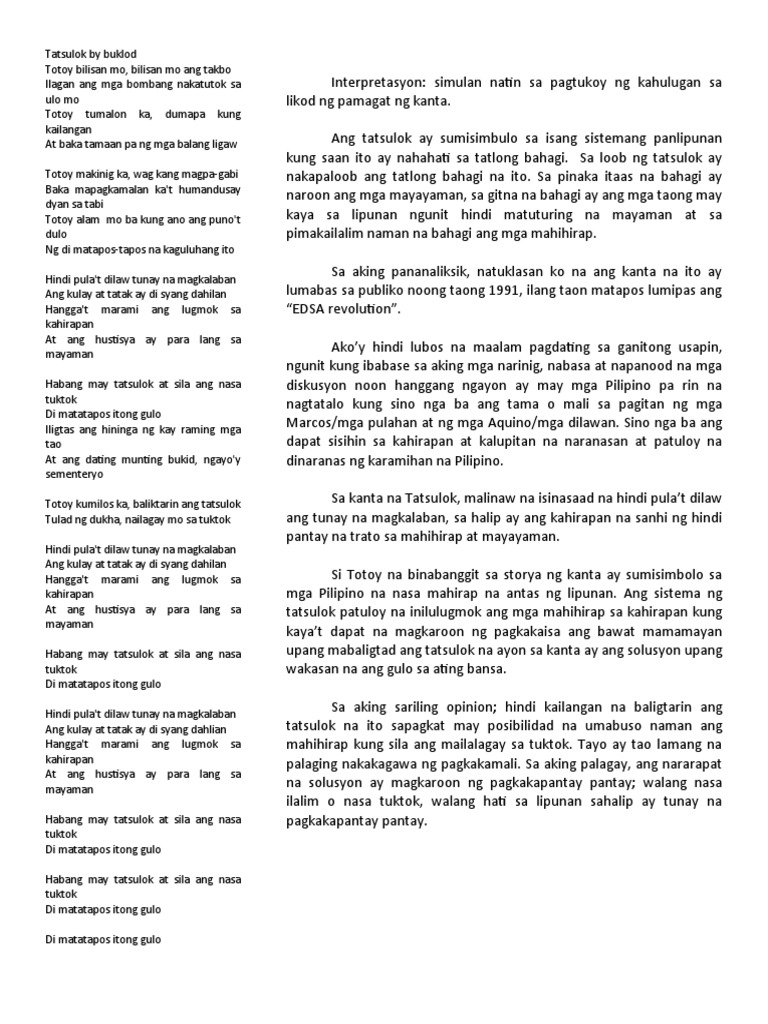 Tatsulok by Buklod | PDF