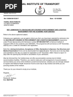 Nira Confirmation Letter | PDF
