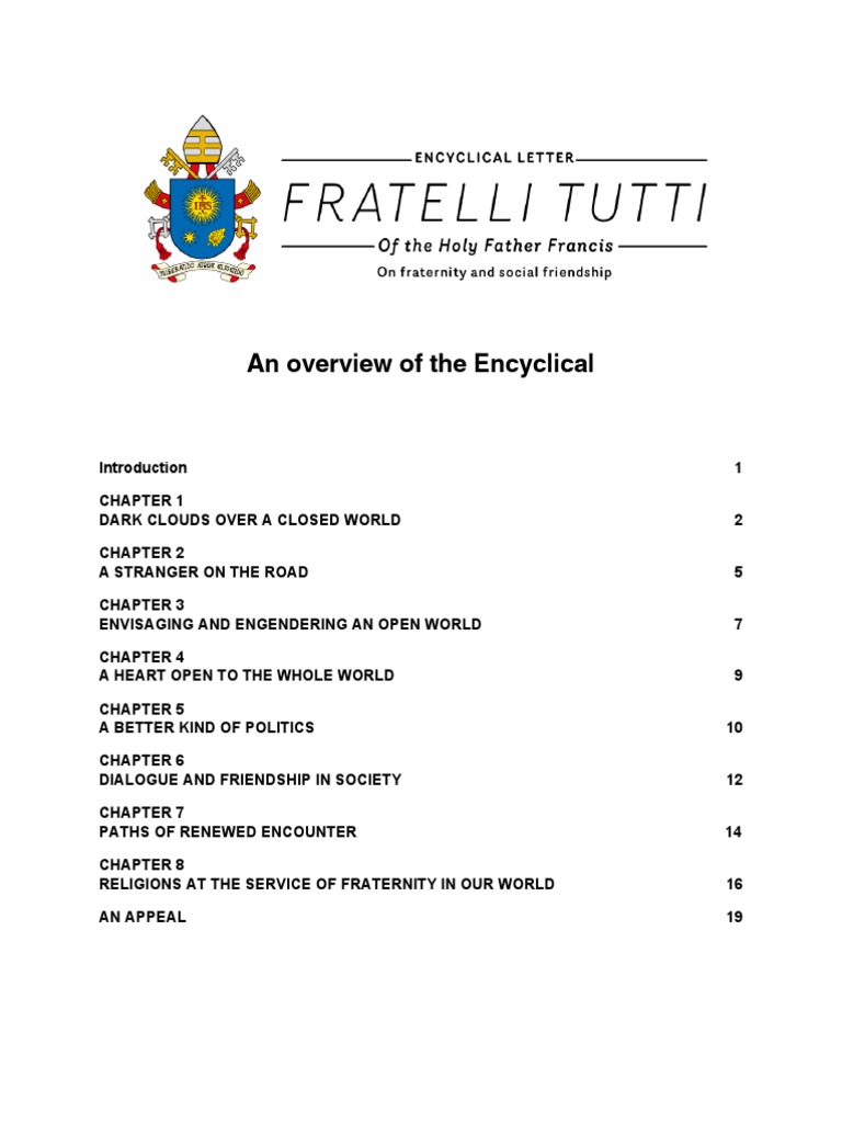 An Overview of The Encyclical | PDF | Catholic Church | Dignity