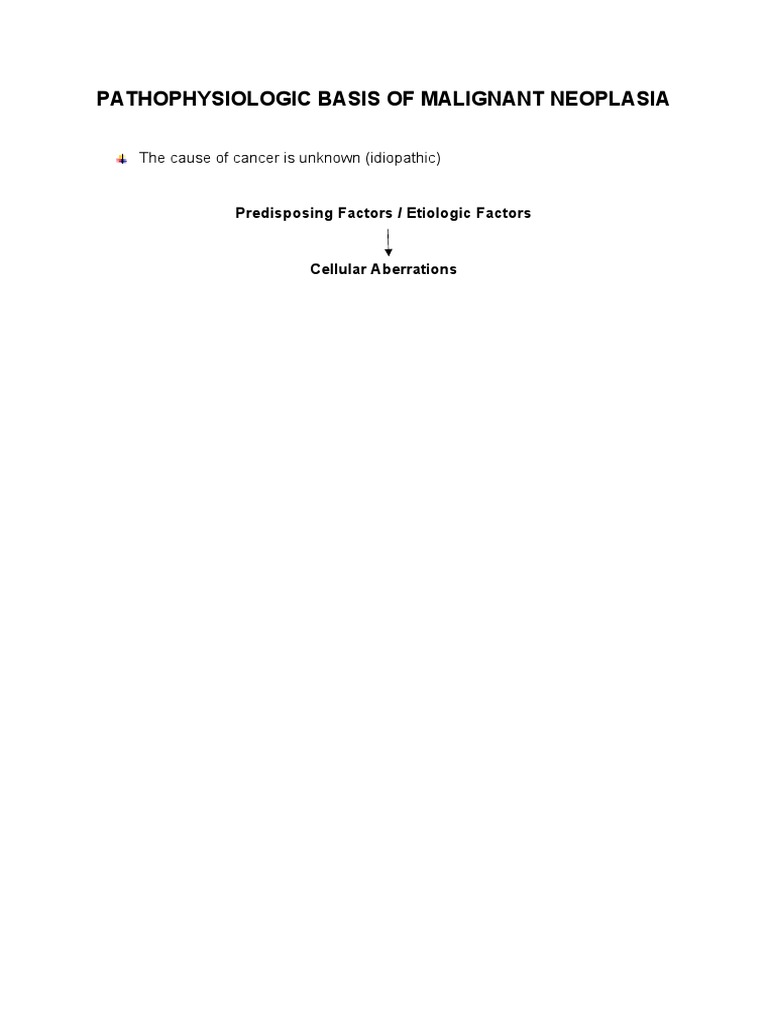 Pathophysiologic Basis of Malignant Neoplasia | PDF | Blood Vessel | Cancer