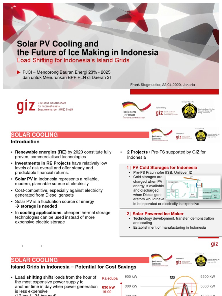 2020-04-22 Solar Cooling, Load Shifting, Solar Ice Maker GIZ | PDF ...