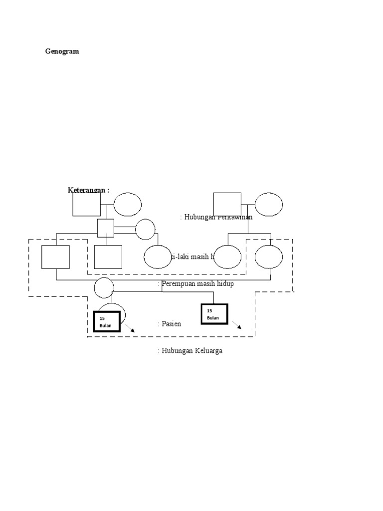Genogram Keluarga dan Pasien Anak | PDF