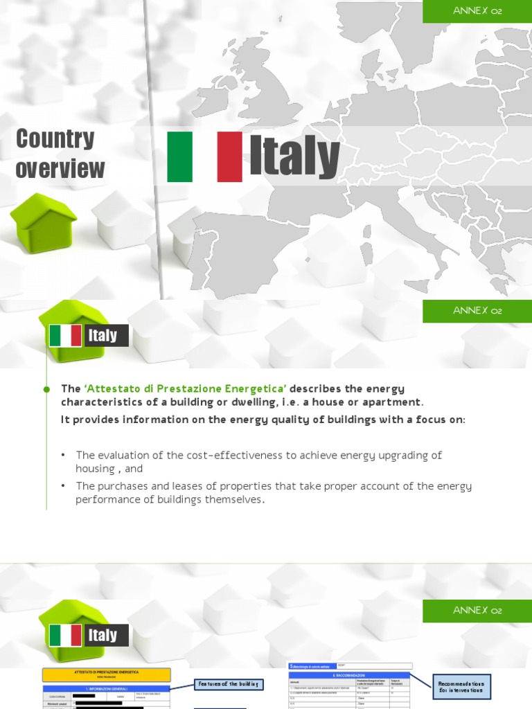 Understanding Italy's Energy Performance Certification Scheme for ...