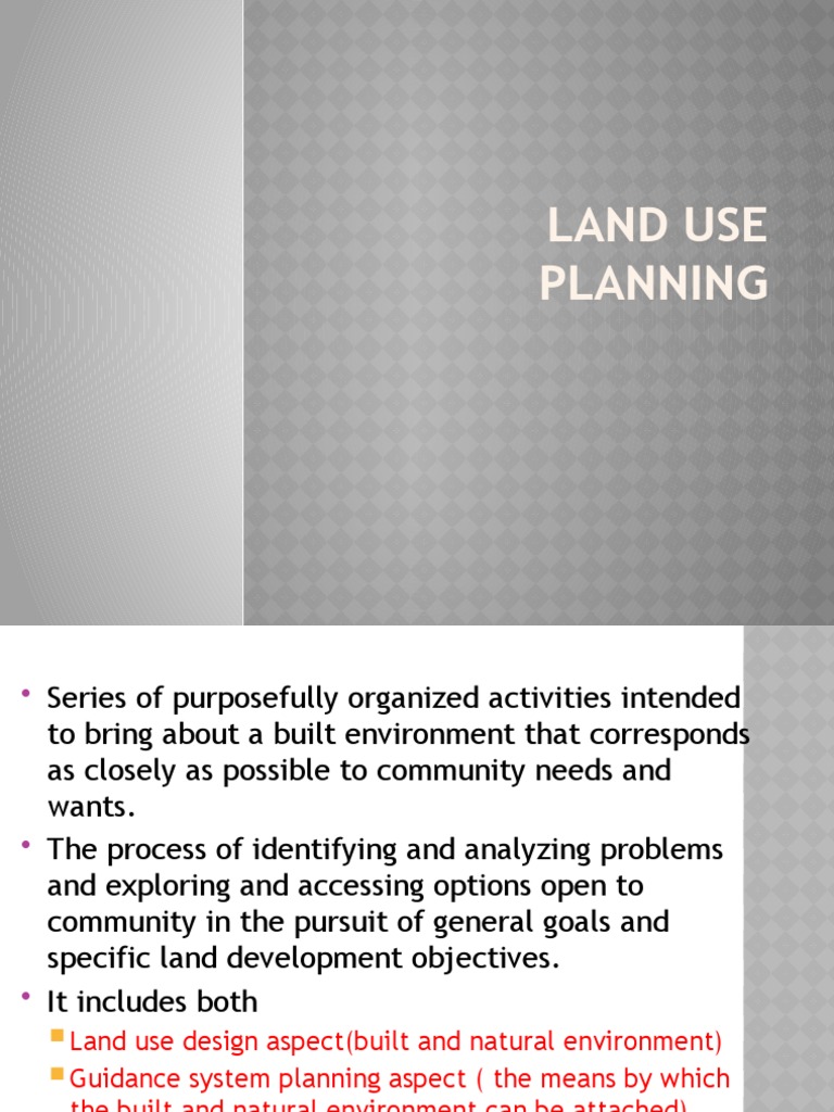 U VI SEM Land Use Planning | PDF | Zoning | Land Use