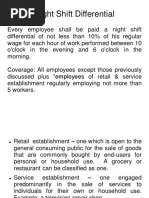 How To Compute Night Shift Differential | PDF | Overtime | Working Time