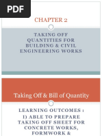 Taking Off & Estimation | PDF | Concrete | Foundation (Engineering)