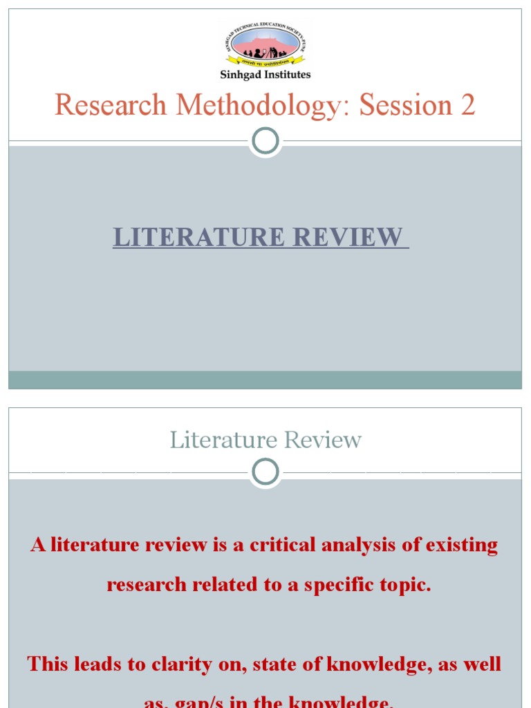 Research Methodology - Session2 | PDF | Literature Review | Critique