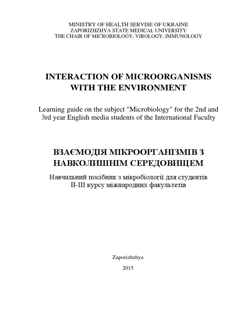 Microorganism-Environment Interaction Guide | PDF | Microorganism | Soil