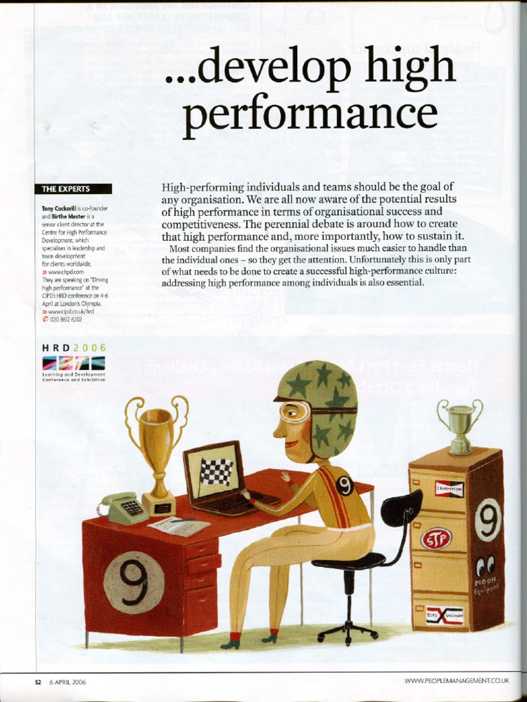 How To Develop High Performance | PDF | Motivation | Motivational