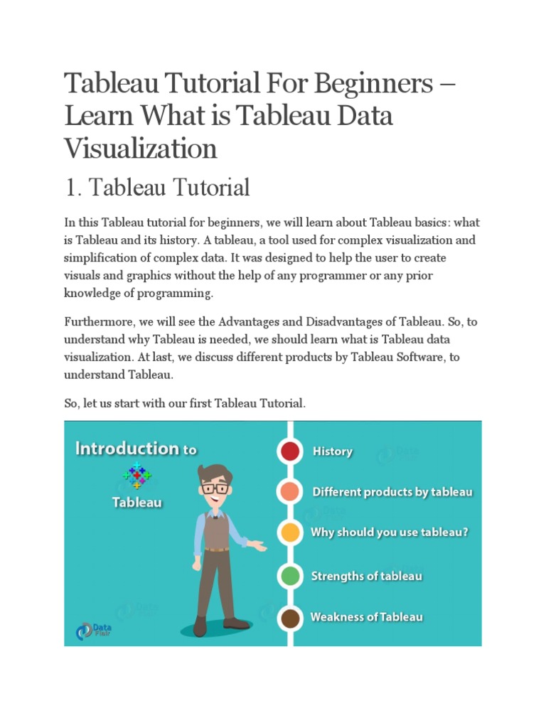 Tableau Tutorial For Beginners 1 Pdf Visualization Graphics 4447